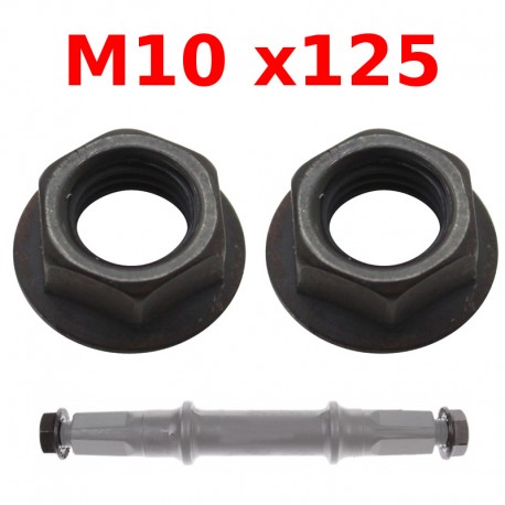 ECROU DE FIXATION MANIVELLE M10 EMBASE CRANTE ACIER BRUN PEDALIER VELO ...